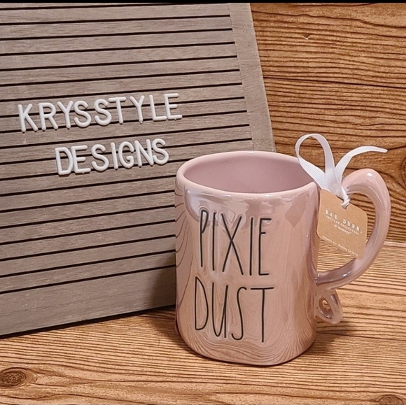 Disney | Kitchen | Disney Pixie Dust Iridescent Pink Tinker Bell Mug ...